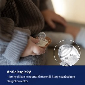 LOVI Dudlík svítící silikonový dynamický TEDDY LOVE 0-6m 2ks