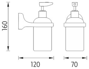 Nimco Dávkovač tekutého mýdla, pumpička plast MO 4031C-P-26