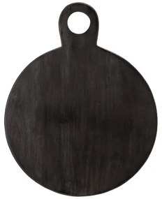 Kulaté servírovací prkénko Black Acacia 46 cm Bloomingville