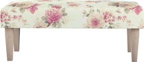 Dlouhá lavička 100x40cm barva vícebarevná látka vzorované