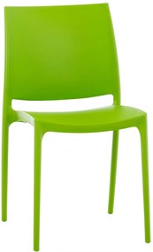 Plastová židle May - Zelená