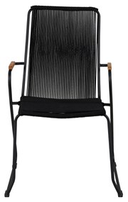Jídelní židle Bois, 2ks, černá