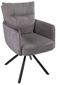 Židle Big George šedá otočná loketní opěrka / 40167