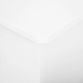 HOMCOM Kryt radiátoru s lamelami a policí, dřevo, 172 x 19 x 81 cm, bílá