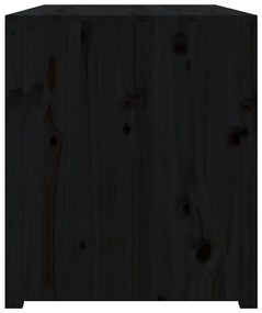 Skříňka do venkovní kuchyně černá 106x55x64 cm masivní borovice,  832339