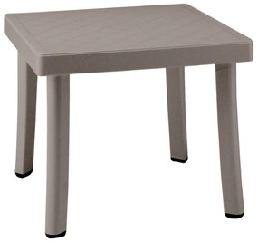 Nardi Šedohnědý plastový zahradní stolek Rodi 46 x 46 cm