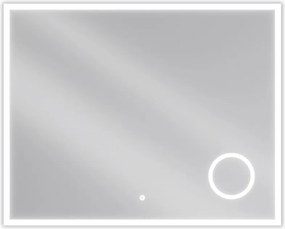 Mexen Kala koupelnové zrcadlo s osvětlením a kosmetickým zrcátkem 100 x 80 cm, LED 6000K, proti mlze - 9820-100-080-611-00