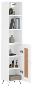 Skříň highboard bílá 34,5 x 34 x 180 cm kompozitní dřevo