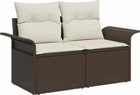 Set pohovek 5 ks Hnědá polyratan 3345228