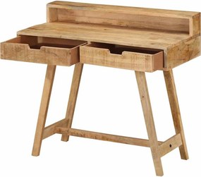 Psací stůl 100 x 45 x 90 cm masivní hrubé mangovníkové dřevo 328269