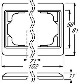 ABB Alpha exclusive dvojrámeček alabastrová 1754-0-2999 (1722 KA-24G) 2CKA001754A2999 vodorovný