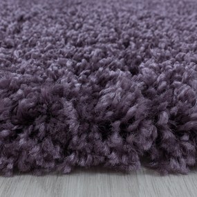Ayyildiz, Kusový koberec Sydney Shaggy 3000 violett, 80x150, fialová, ložnice