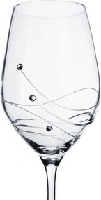A-KRISTAL Classic - skleničky na víno se Swarovski® Elements | sada 2 sklenic