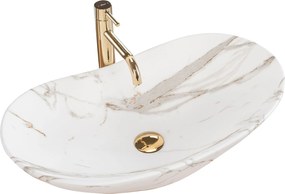 Rea Royal 60 umyvadlo, 62 x 36 cm, napodobenina kamene Lava-matná, REA-U8598