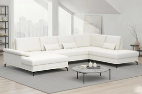 XXXLutz SEDACÍ SOUPRAVA, kůže, bílá Sit & More - Sedací soupravy - 00014403974V