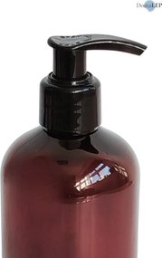 Dávkovač na mýdlo 300 ml hnědý s černou pumpičkou BELA