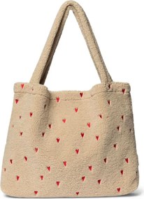 Studio Noos Taška Mom Bag Teddy Hearts Ecru