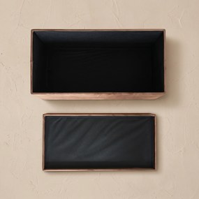 Obdélníkový velurový taburet s úložným prostorem, skládací, 76 × 38 × 38 cm, hnědý