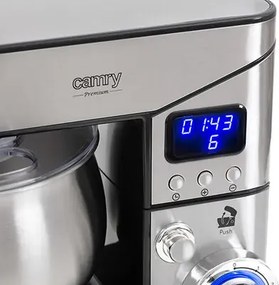Camry CR 4223 stříbrná / Kuchyňský robot / 2000 W / 5 l / 6 rychlostí