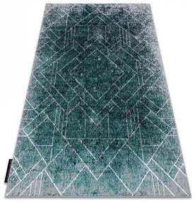 Moderní koberec DE LUXE 626 Geometrický, diamanty Strukturální šed velikost 140x190 cm | krásné koberce cz