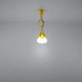 Sollux Lighting Závěsné svítidlo DIEGO 3 žluté
