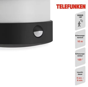 Telefunken 315505TF-LED Venkovní nástěnné svítidlo se senzorem LED/12W/230V IP44