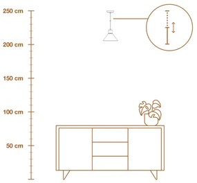 Ledvance - Lustr na lanku DECOR PLASTER 1xE27/25W/230V pr. 22 cm sádra bílá
