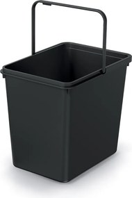 PRO Odpadkový koš SYSTEMA BASIC recyklovaný černý, objem 23l