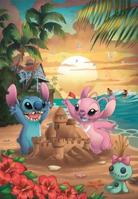 Clementoni - Puzzle 500 Disney LILO & STITCH - Stitch & Angel