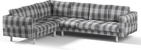 Potah na pohovku IKEA Norsborg rohová 5-místná barva šedá látka pletený vzor, vzorované