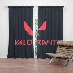 Sablio Závěs VALORANT Black: 2ks 140x250cm