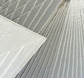 BE Koberec Allianz 6305 GREY - šedý obdélníkový Rozměr: 60x100 cm