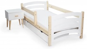 Dětská postel Mela 80 x 160 cm Rošt: S lamelovým roštem, Matrace: Matrace COCO 10 cm