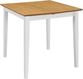 Rozkládací jídelní stůl bílý (80–120) x 80 x 74 cm MDF 247625