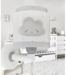 Dalber 76019E - Dětské nástěnné svítidlo BABY DREAMS 1xE27/15W/230V šedá