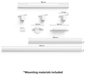 Philips-SADA 4xLED RGB Stmívatelné svítidlo do lištového systému Hue LED RGB/44,6W/230V