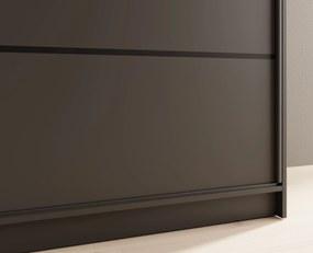 ADRK Furniture Posuvná skříň s zrcadlem Nico 180 ADRK-SW-NIC-180-BB