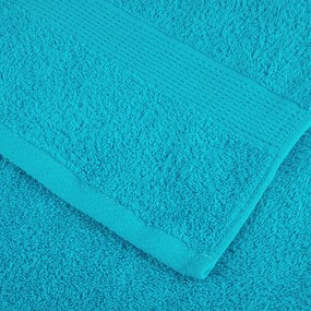 Premium ručníky SOLUND 4 ks tyrkysové 70 x 140 cm 600 g/m² 137453