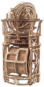 Ugears - 3D dřevěné mechanické puzzle Hodinový strojek s tourbillonem