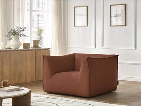 Oranžové manšestrové křeslo Giorgia – Bobochic Paris