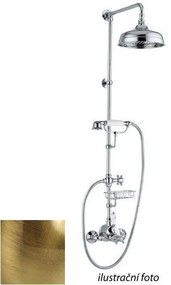 Sapho SASSARI sprchový sloup s termostatickou baterií, mýdlenka, 1250mm, bronz SR322BR