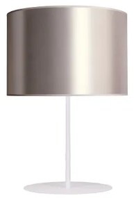 Duolla - Stolní lampa CANNES 1xE14/15W/230V pr. 20 cm stříbrná/bílá