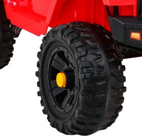 Ramiz Autíčko Jeep Dark Night na baterie pro děti červené + pomalý start + EVA kola + LED audio