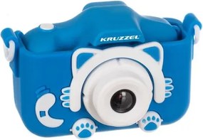 Digitální fotoaparát pro děti Full HD s 32GB kartou – modrý