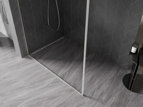 Mexen, Mexen Kioto-XF L sprchová stěna s rámem 80 x 202 cm, průhledná 10 mm, matný nikl - 800-080-174-97-00-XF