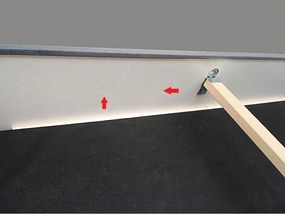 Šedá čalouněná dvoulůžková postel s úložným prostorem s roštem 180x200 cm Thessa Bold Line - II. jakost – Bonami Selection