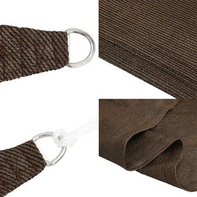 Plachta proti slunci 160 g/m² hnědá 2 x 5 m HDPE 311781