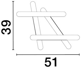 Stropní svítidlo LED se stmíváním Willow 51 bílé