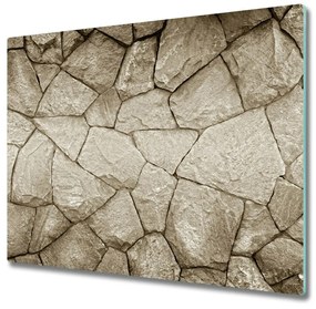 Skleněná krájecí deska Kamenná zeď 60x52 cm