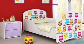 Dětská postel - Sovičky - 160x80 cm